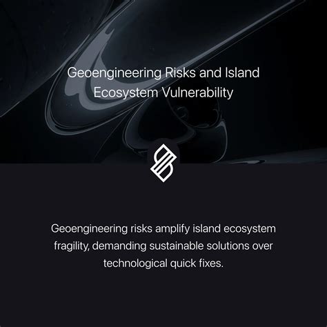 Geoengineering Risks And Island Ecosystem Vulnerability → Scenario
