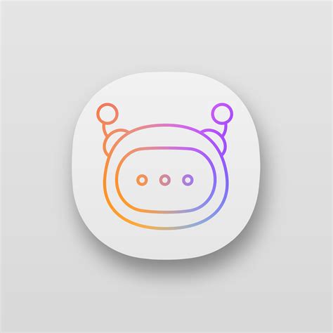 chatbot message app icon ui ux user interface chat bot virtual