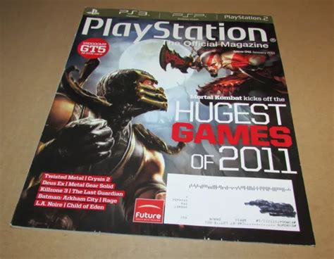 Playstation Official Magazine January 2011 Issue 41 God Of War Mk