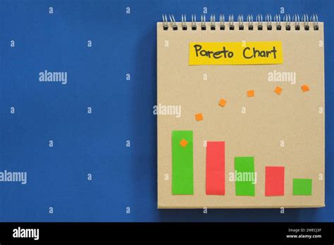 Pareto Chart Root Cause Analysis Tool On A Notepad With Copy Space For Problem Solving