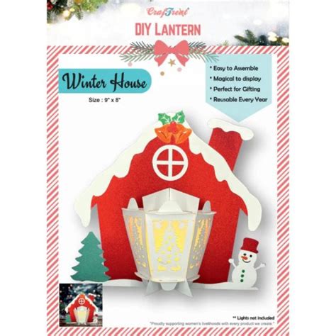 Craftreat Diy Lanterns Winter House Papercraft Maniac