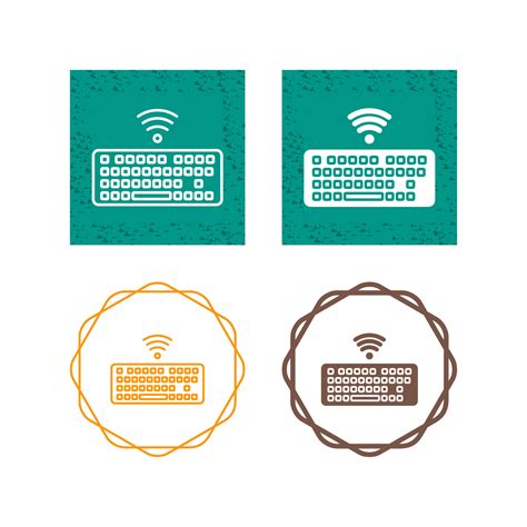 Wireless Keyboard Vector Icon Vector Art At Vecteezy