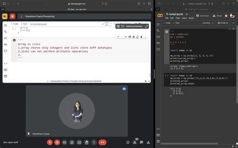 Pythonlearning Numpyarrays Codingjourney Yadithya Katikala