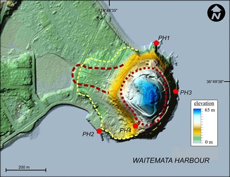 Shaded Relief Model Of The Light Detection And Ranging Lidar Derived