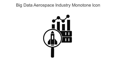 big data aerospace industry monotone icon in powerpoint pptx png and