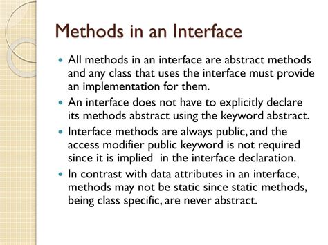 ppt interface and abstract class powerpoint presentation free download