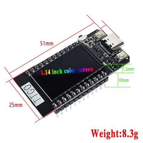 comprar módulo esp32 t display ttgo lcd 1 14 placa desenvolvimento