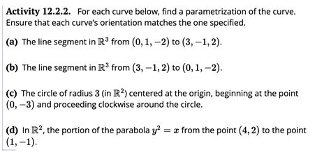 activity 12 2 2 for each curve below find a