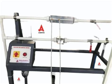 Flow Through Orifice And Venturimeter Apparatus 320 Mm X 320 Mm X 550 Mm At Best Price In Ambala
