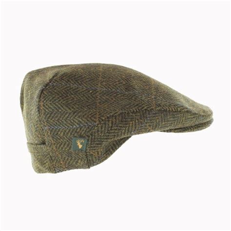 Mucros Weavers 100 Wool Tweed Mens Irish Trinity Flat Cap Made In