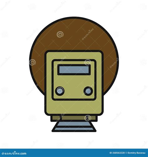 Metro Map Line Icon Underground Subway Sign Minimal Line Yellow Banner Vector Cartoondealer