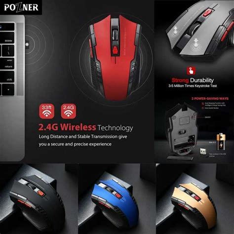 Mouse Gaming Wireless Mouse 6d Usb 2 4ghz Optical Mouse Pozner Mirip Logitech Lazada Indonesia