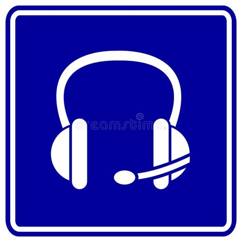 Headset Vector Symbol Stock Vector Illustration Of Communicate 7636596