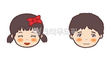 유치원 얼굴 어린이 아이 귀여운 사진 이미지 일러스트 캘리그라피 스트로크제이작가