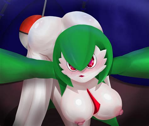 Rule 34 Breasts Female Gardevoir Green Hair Heart Shaped Pupils Large Ass Large Breasts