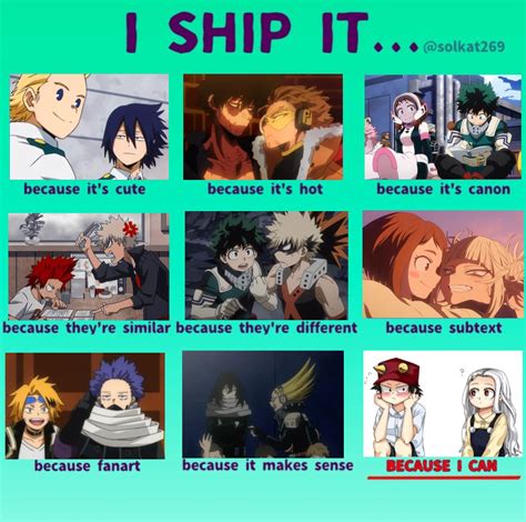 Mha Ships Animation De Personnage Dessins Sympas Animation