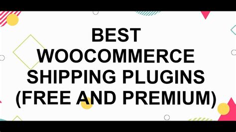10 Best Woocommerce Shipping Plugins Free And Premium Youtube