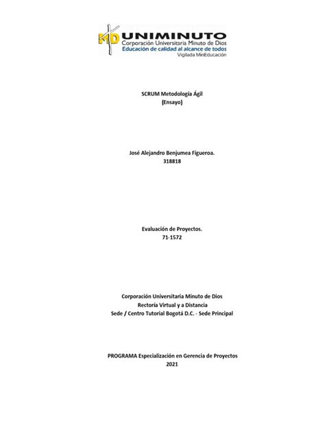 Scrum Metodología Ágil Ep Pdf