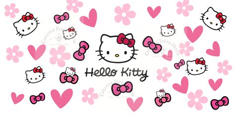Hello Kitty Pink Heart Background