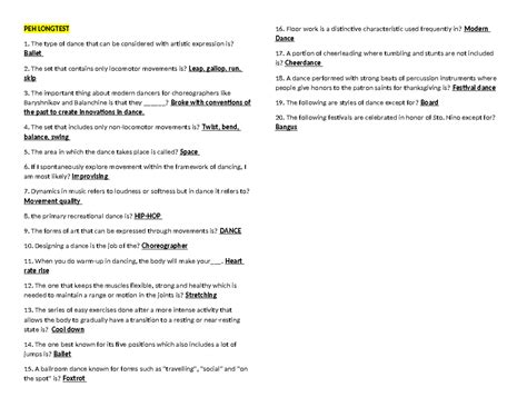 Peh Longtest Pe Long Test Peh Longtest The Type Of Dance That Can Be Considered With
