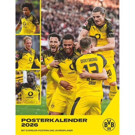 Borussia Dortmund Calendar 2026 Official Bvb Poster Calendar