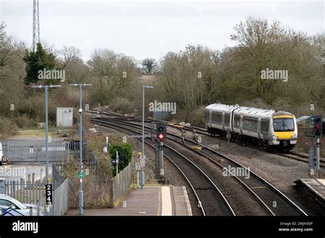 Chiltern Railways Class 168 Diesel Train Leaving Hatton Station