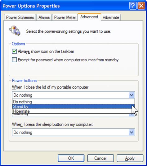 Disable And Prevent Laptop Or Notebook From Sleep Standby Or Hibernate When Closing The Lid