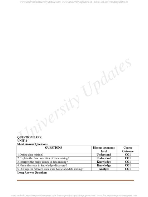 Dm Questions Pdf Statistical Classification Cluster Analysis