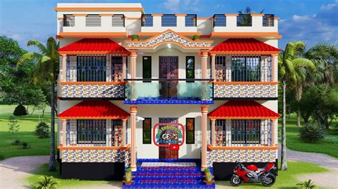 কম খরচে ৪ বেডরুমের বাড়ির ডিজাইন। 4 Bedroom House Design। ঘরের ডিজাইন। Home Plan। বিল্ডিং ডিজাইন