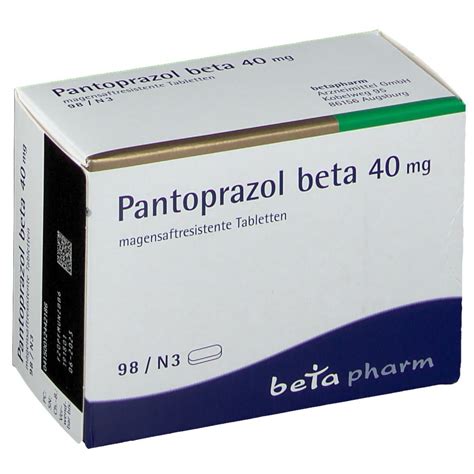 Pantoprazol Beta 40 Mg 98 St Mit Dem E Rezept Kaufen Shop Apotheke
