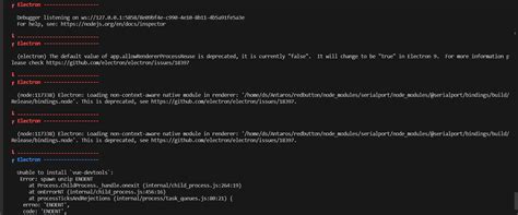 Electron Не получается запустить проект в режиме Npm Run Dev Error