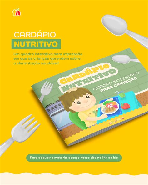 Cardápio Infantil Quadro De Planejamento Toque Nutritivo