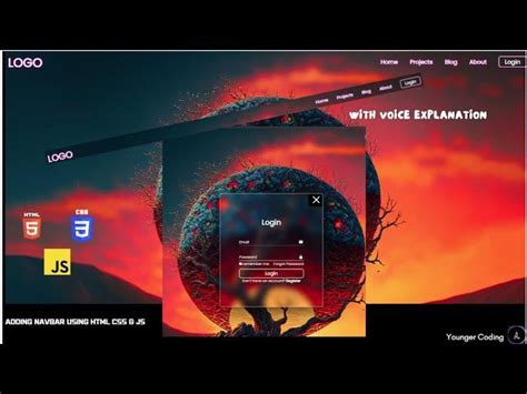 Zesan H On Linkedin Adding Navigation Bar Using Html Css And Js