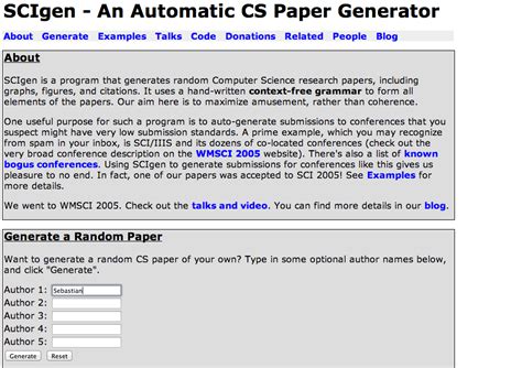 Scigen An Automatic Cs Paper Generator Mindfuckbox