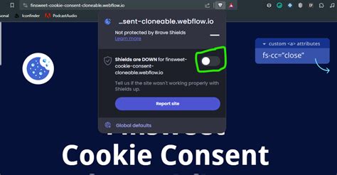 Cookie Consent Scripts Toggling Pop Up Or Banner Asking To Accept Cookies Is Blocked Web
