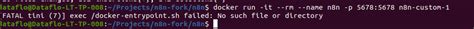 i am trying to build a custom docker image by doing some customizations