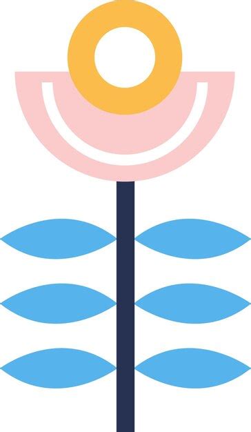 Premium Vector Geometric Abstract Flower