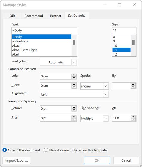 Word Table Style Font Size Not Changing Microsoft Word Microsoft Word Forum