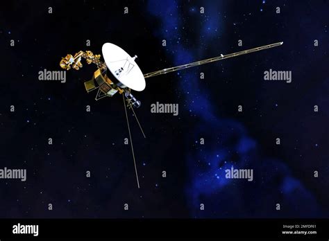 Space Probe In Deep Space Elements Of This Image Furnished By NASA High Quality Photo Stock