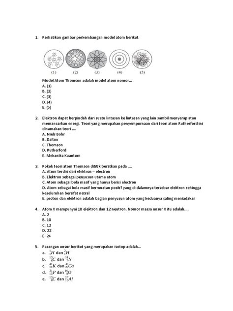 Contoh Soal Teori Atom Pdf