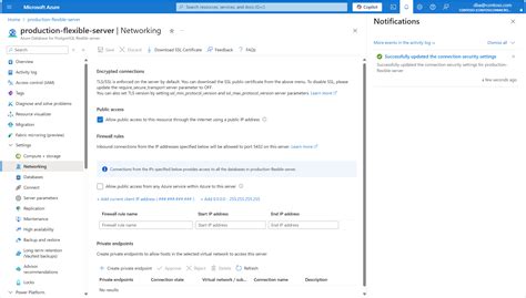 enable public access azure database for postgresql microsoft learn