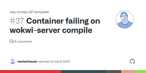 Container Failing On Wokwi Server Compile · Issue 37 · Esp Rsesp Idf Template · Github