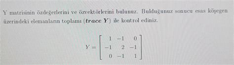 Find The Eigenvalues And Eigenvectors Of The Y