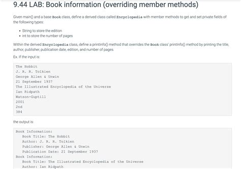Solved Given Main And A Base Book Class Define A Derived