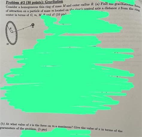 Solved Problem 2 30 Points Gravitation Consider A