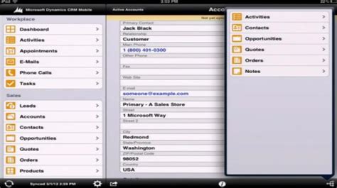 Microsoft Dynamics Crm Mobile Ipad Screenshots Jukka Niiranen Blog