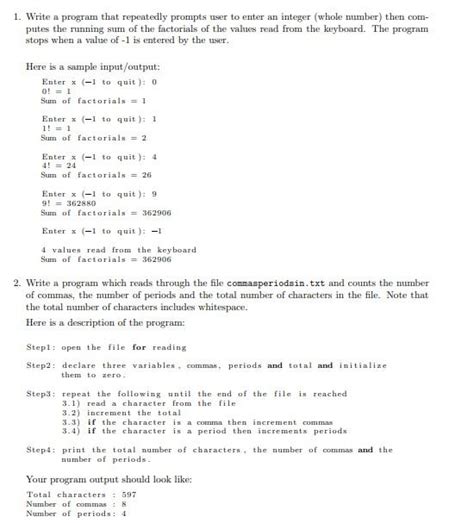 solved 1 write a program that repeatedly prompts user to