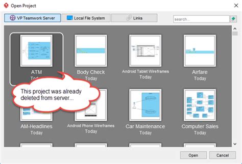 Why The Deleted Teamwork Project Still Showing In My Visual Paradigm Visual Paradigm Know How