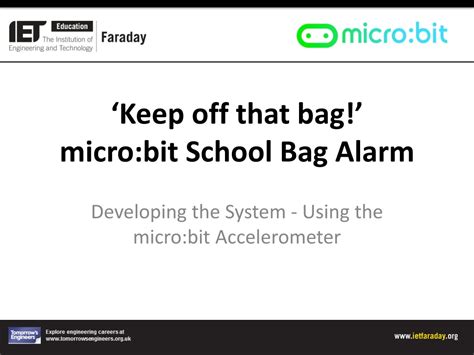 Ppt Micro Bit School Bag Alarm System Development Powerpoint