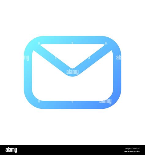unread message pixel perfect gradient linear ui icon stock vector image